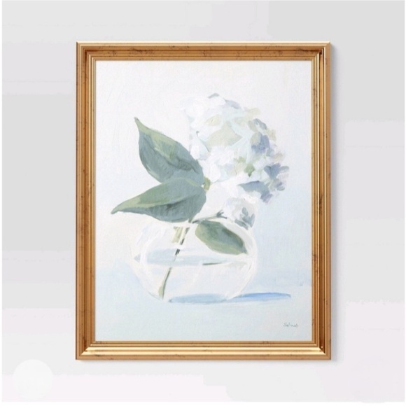 Threshold | Art | Nwt 6 X 2 Harmonious Bouquet Framed Wall Cotton ...